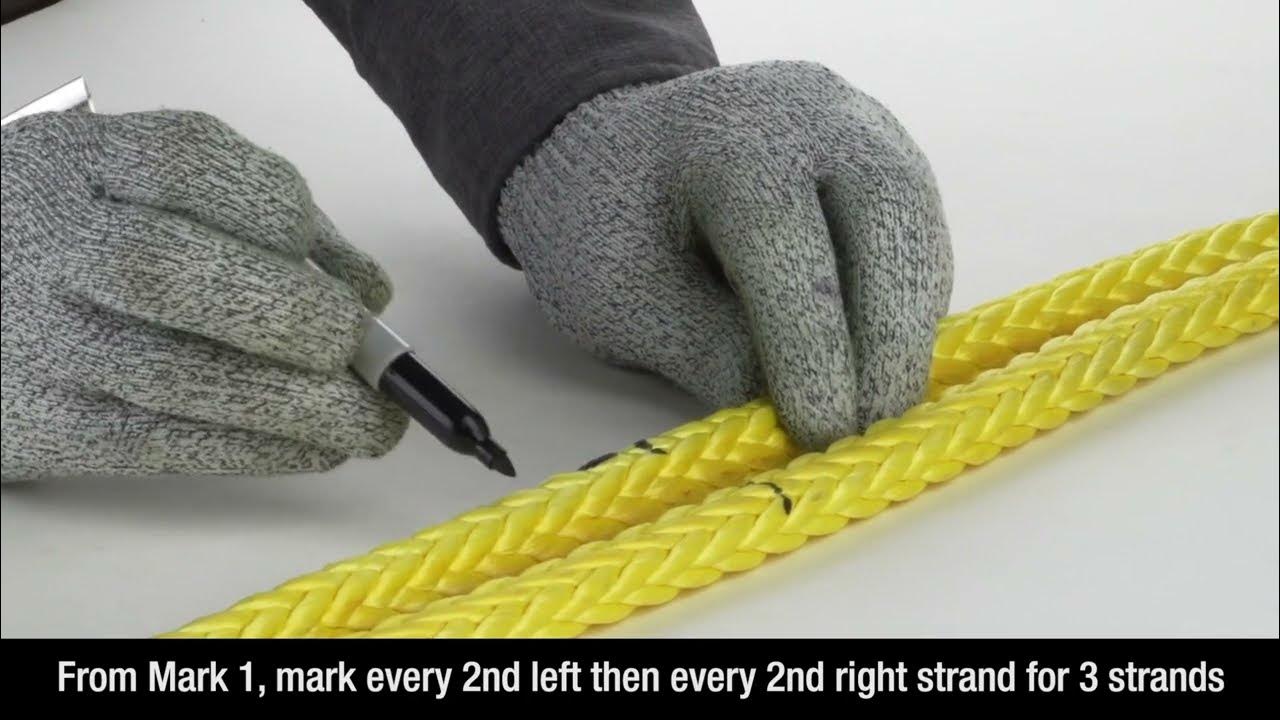 Samson Rope: 12-Strand Class 1 End for End Splice - YouTube
