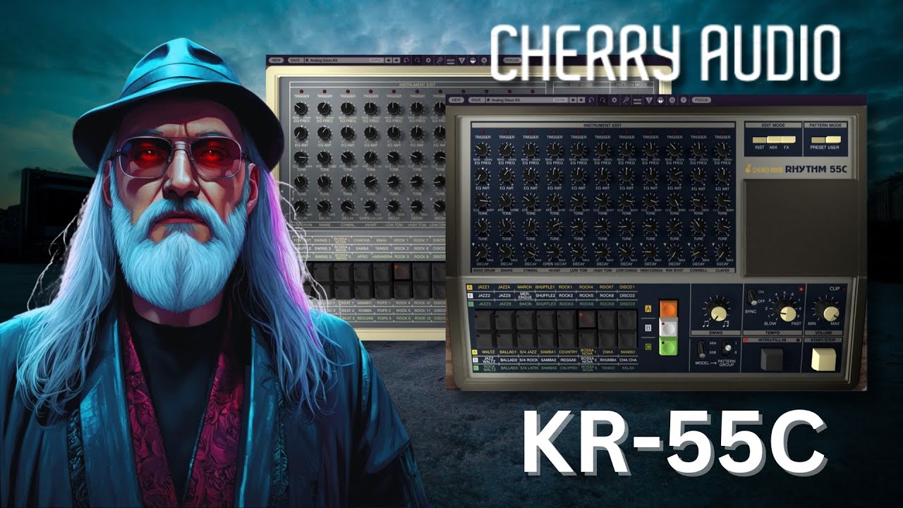 KR-55C by Cherry Audio - A classic yet modern rhythm box! - YouTube