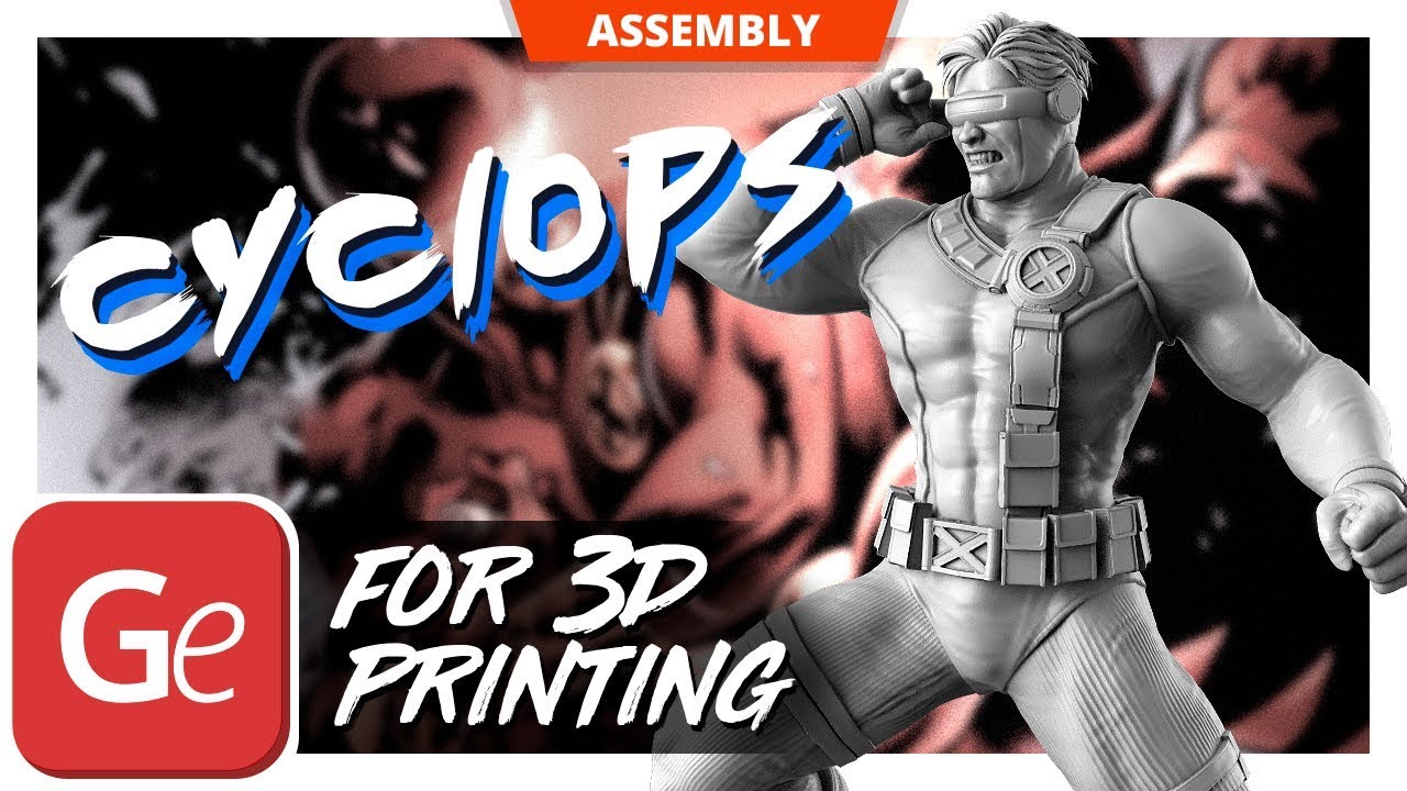 Cyclops 3D Printing Figurine | Assembly by Gambody - YouTube