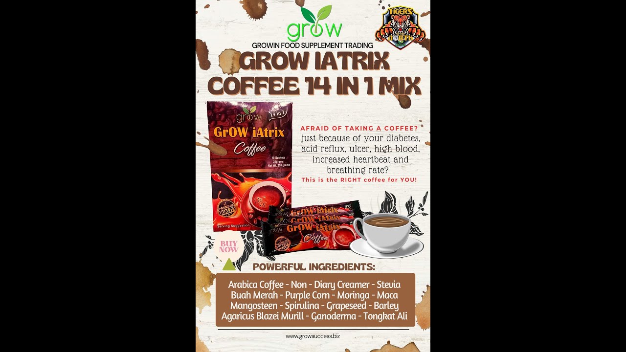 The Amazing Grow Iatrix Coffee 14 in 1 Mix - YouTube
