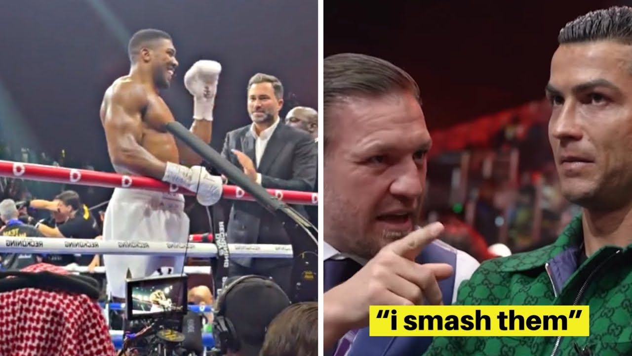 Cristiano Ronaldo Meets Conor McGregor at Boxing in Saudi Arabia - YouTube