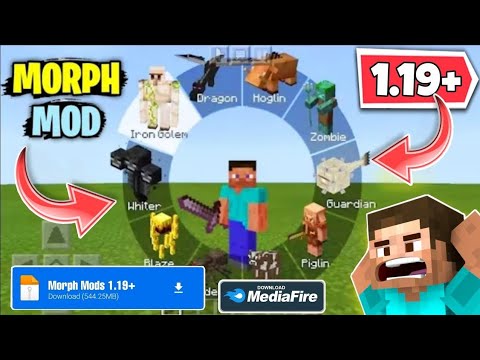 Best Morph Mod For Minecraft pe 1.19 || Morph Mod For Mcpe 1.19 - YouTube
