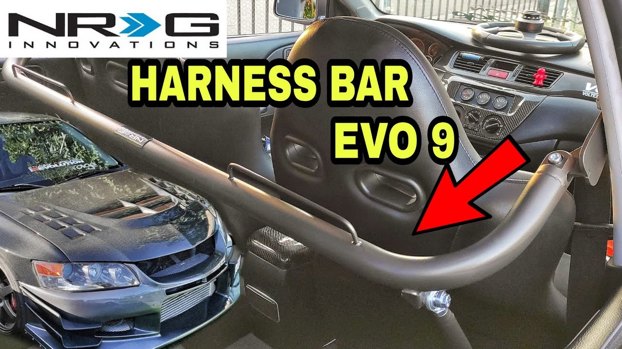 NRG HARNESS BAR INSTALL - EVO 9 - YouTube