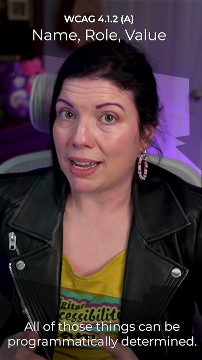 WCAG 4.1.2 Name, Role, Value - YouTube