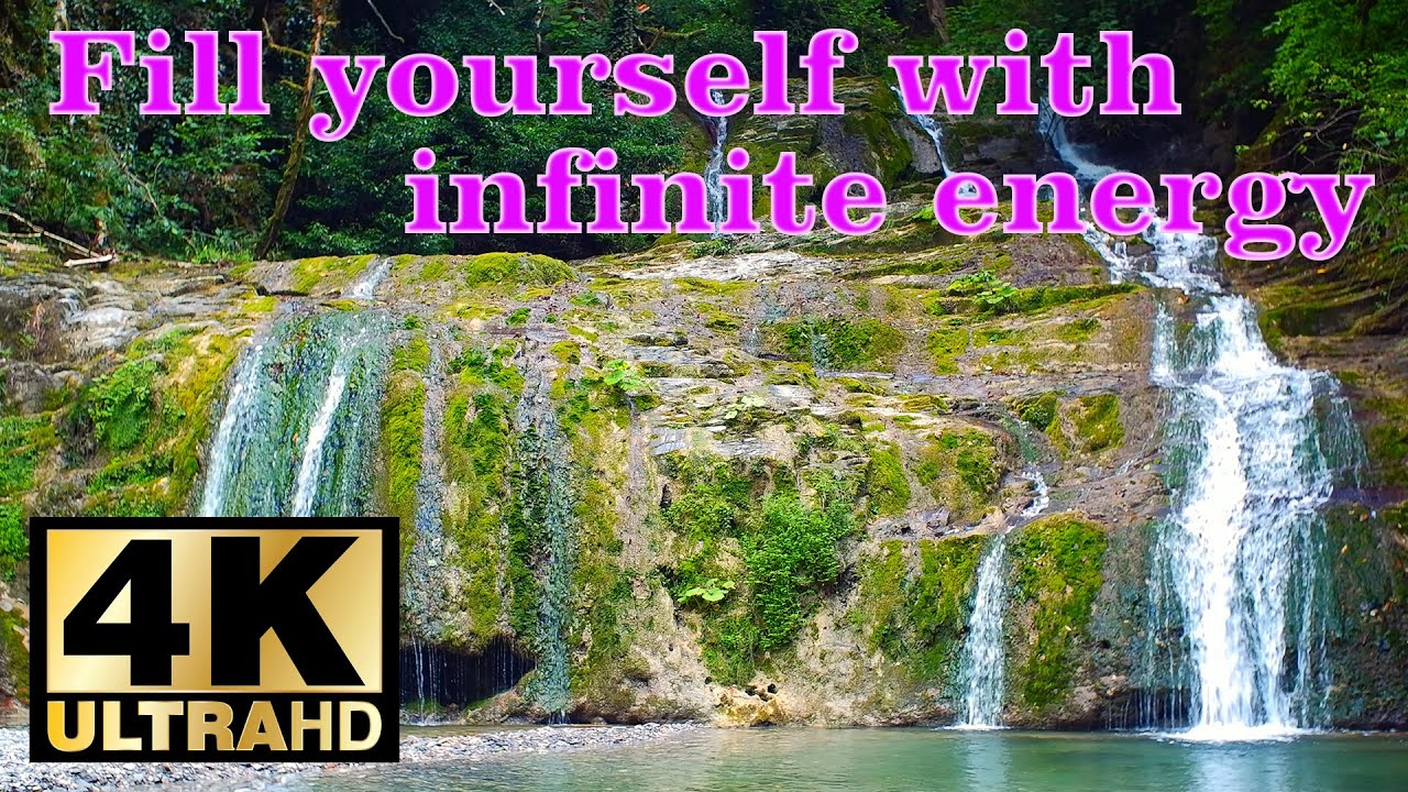 💧💧💧 Listen and fill yourself with the infinite energy of the waterfall ...