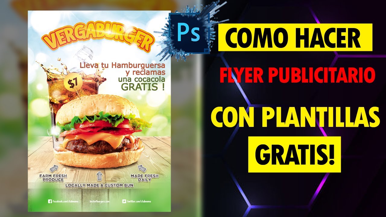 COMO HACER UN FLYER FACIL Y RAPIDO CON PLANTILLAS PREDISEÑADAS PSD EN ...