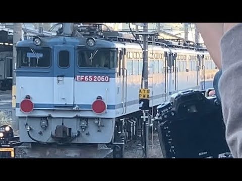 12/4 単8283 EF65 2066 EF65 2060・EF65 2063・EF65 2065 OM入場 大宮駅発車 - YouTube