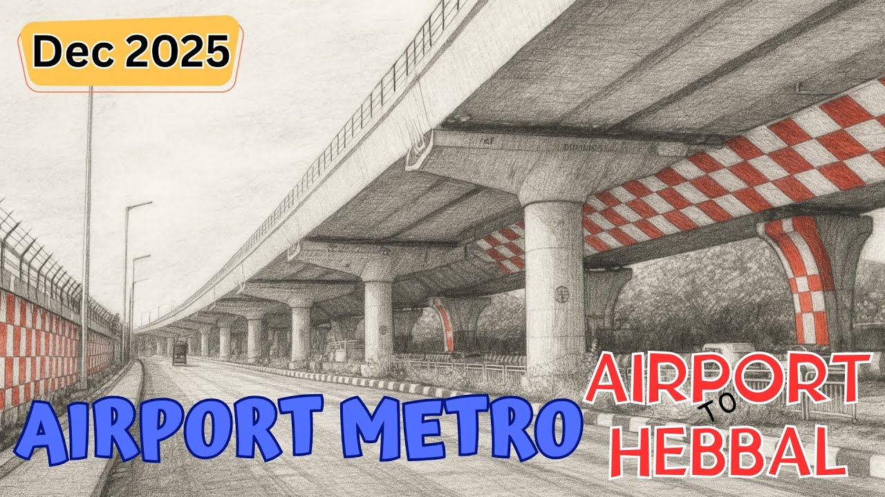 Bengaluru Metro || Blue Line || Phase 2B || Airport to Hebbal || DEC ...
