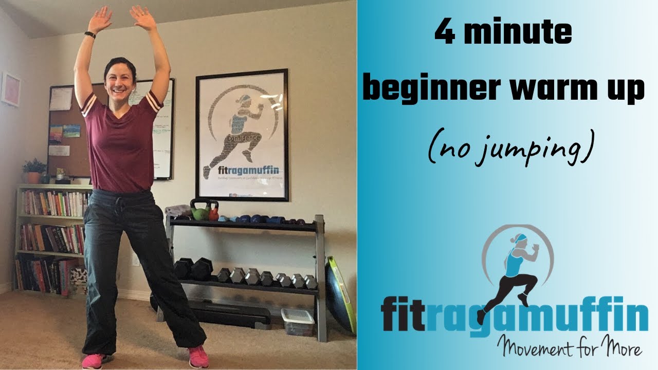 Beginners Warm Up 4 Minutes NO JUMPING - YouTube