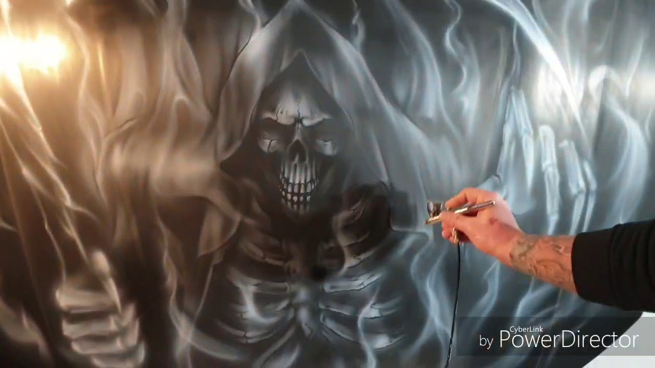 Airbrush Art Grim Reaper
