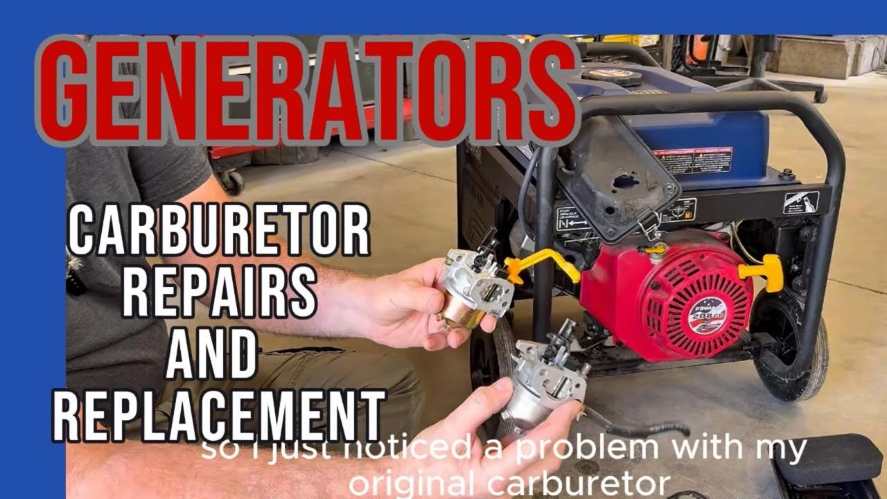 Firman Generators, carburetor repair and replacement - YouTube