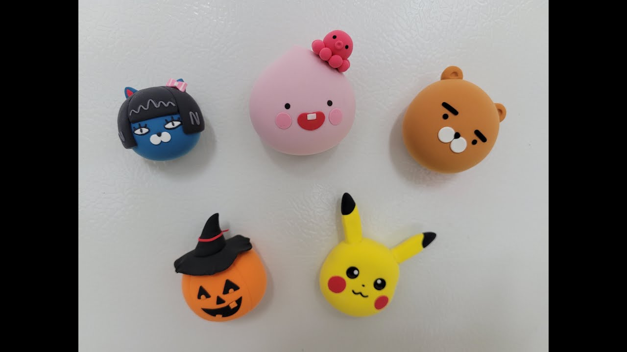 클레이로 라이언 냉장고 자석 만들기/Making Clay Ryan Refrigerator Magnet - YouTube