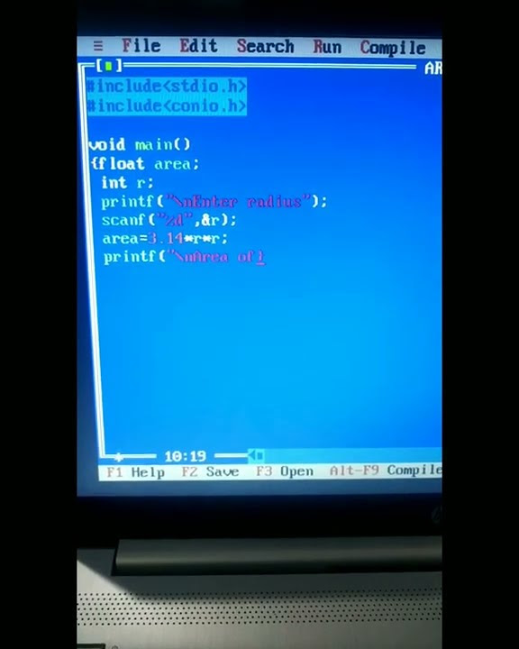 How To Find Area Of Circle In C Languageclanguage Shorts Computer Circle Youtube 