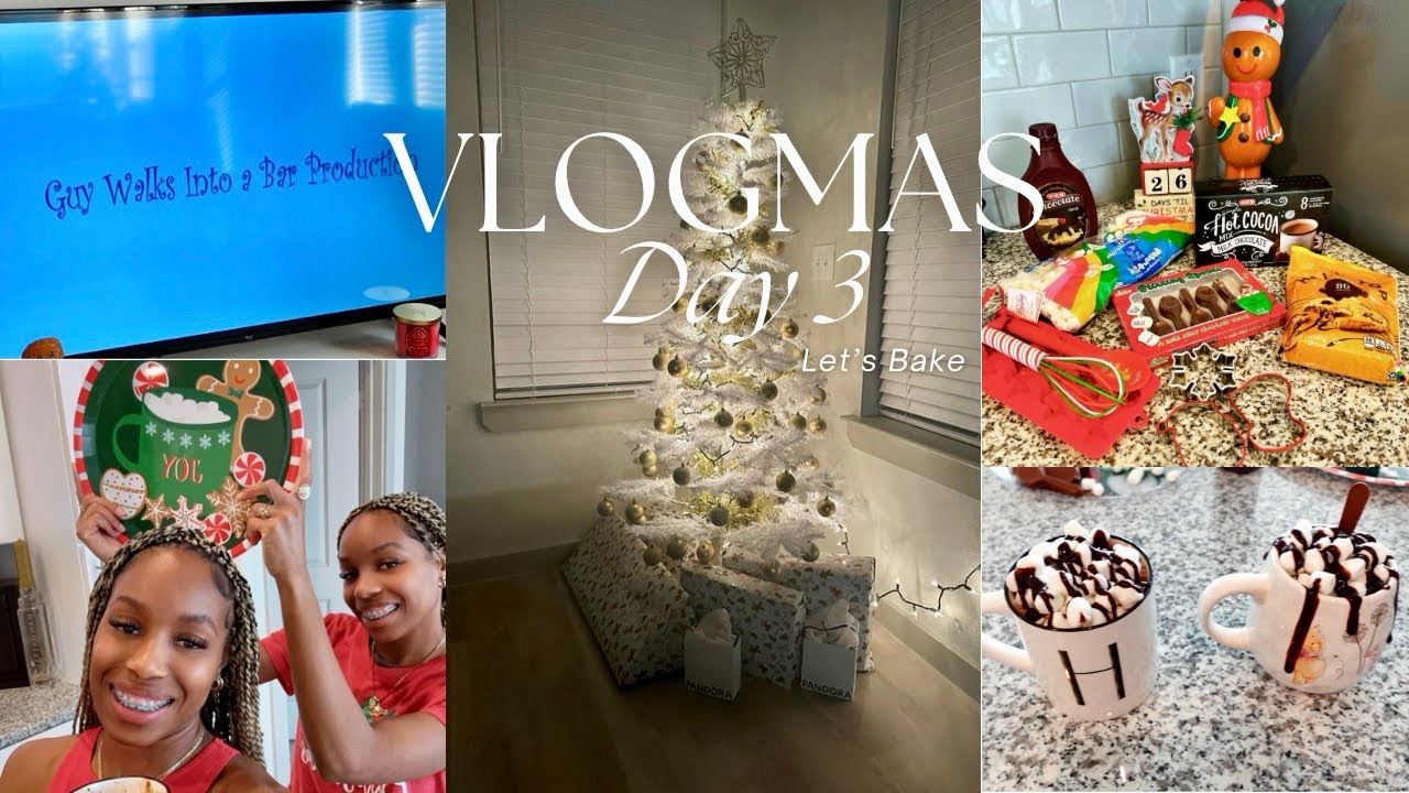 VLOGMAS DAY 3 | baking cookies and hot chocolate 🍪☕️ | Hillary ...