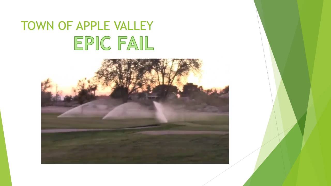 TOWN OF APPLE VALLEY EPIC FAIL - YouTube