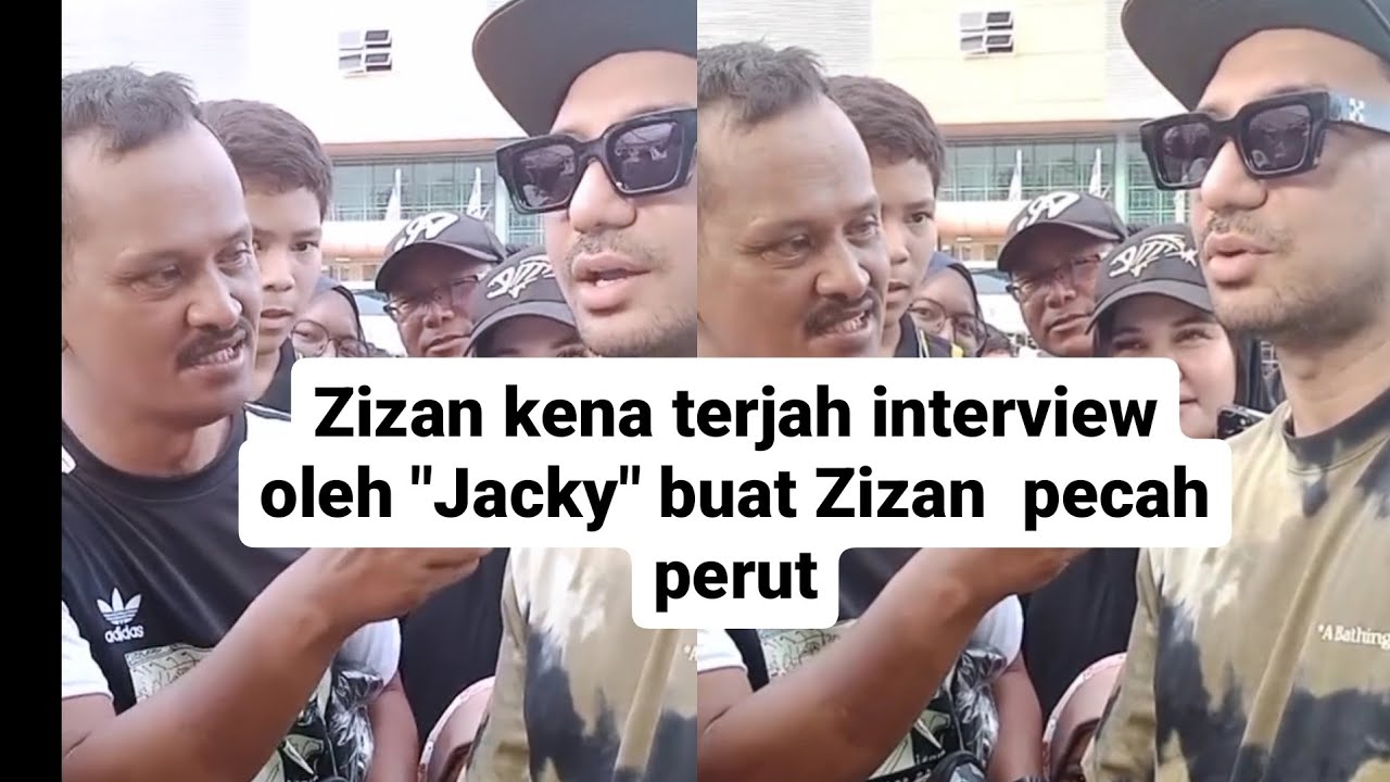 Zizan kena terjah interview oleh "Jacky" buat Zizan pecah perut. - YouTube
