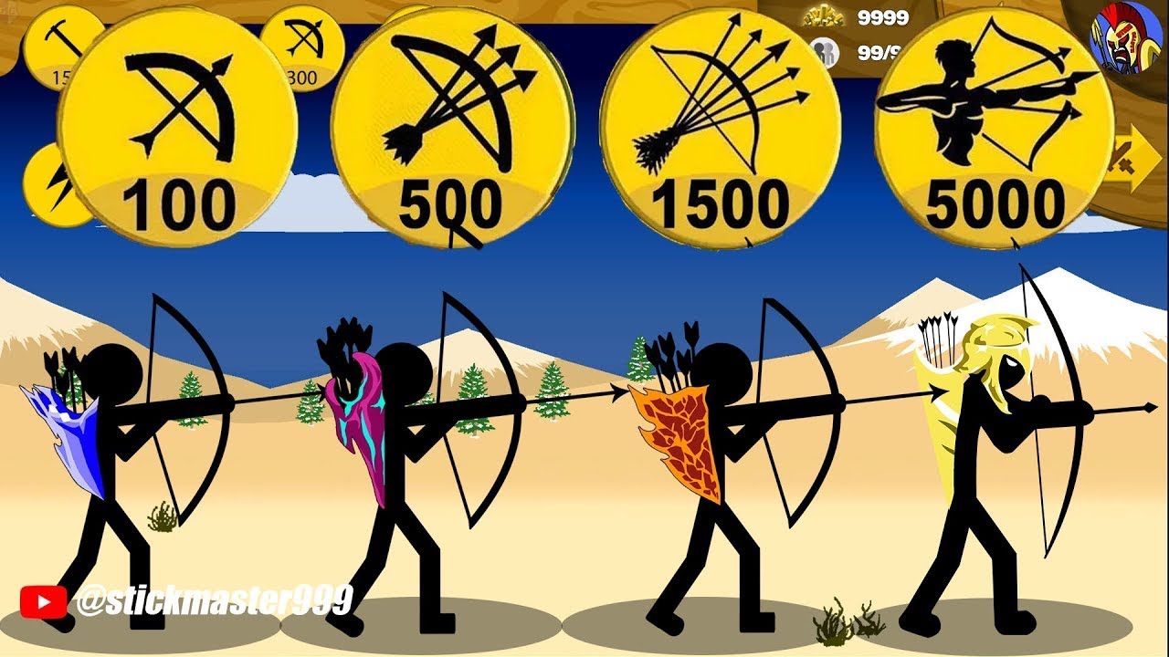 UPDATED ALL NEW SKINN ARCHER VS ALL NEW LOOK ARCHER X ALL NEW LOOK SWORDWRATH ! STIC WAR LEGACY ...