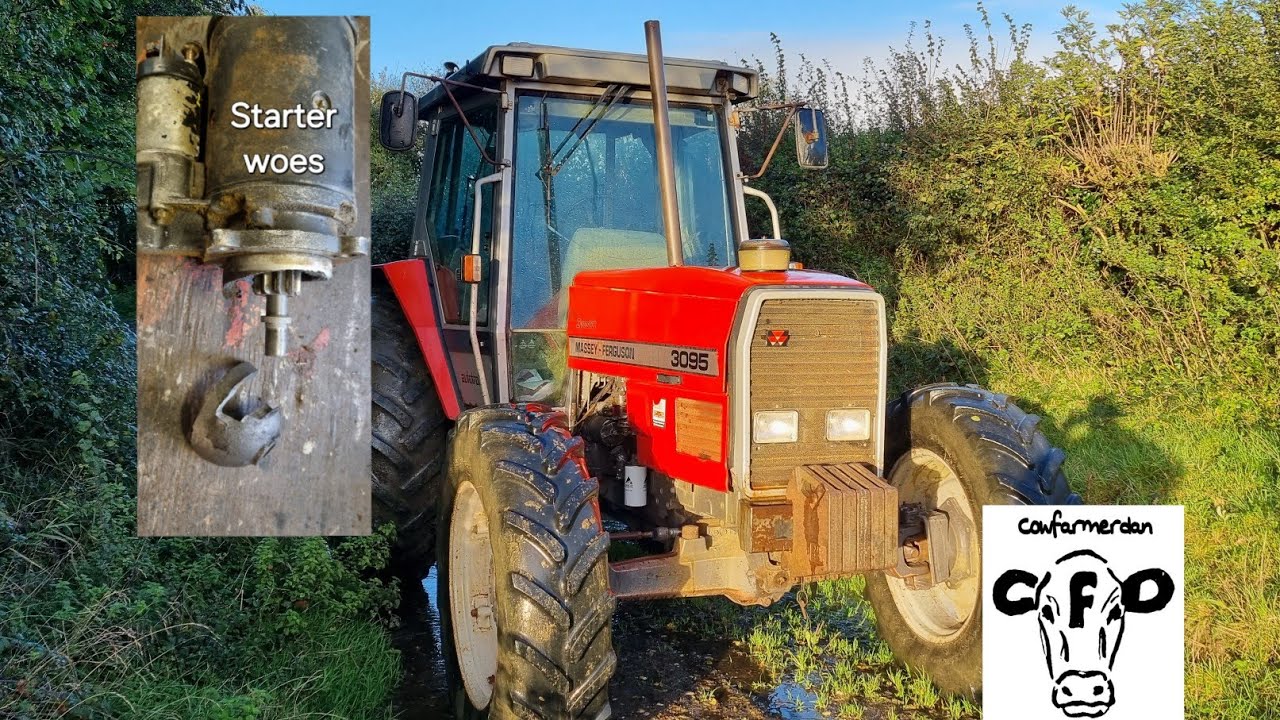 Vintage Thursday. New starter motor for the 3095 - YouTube