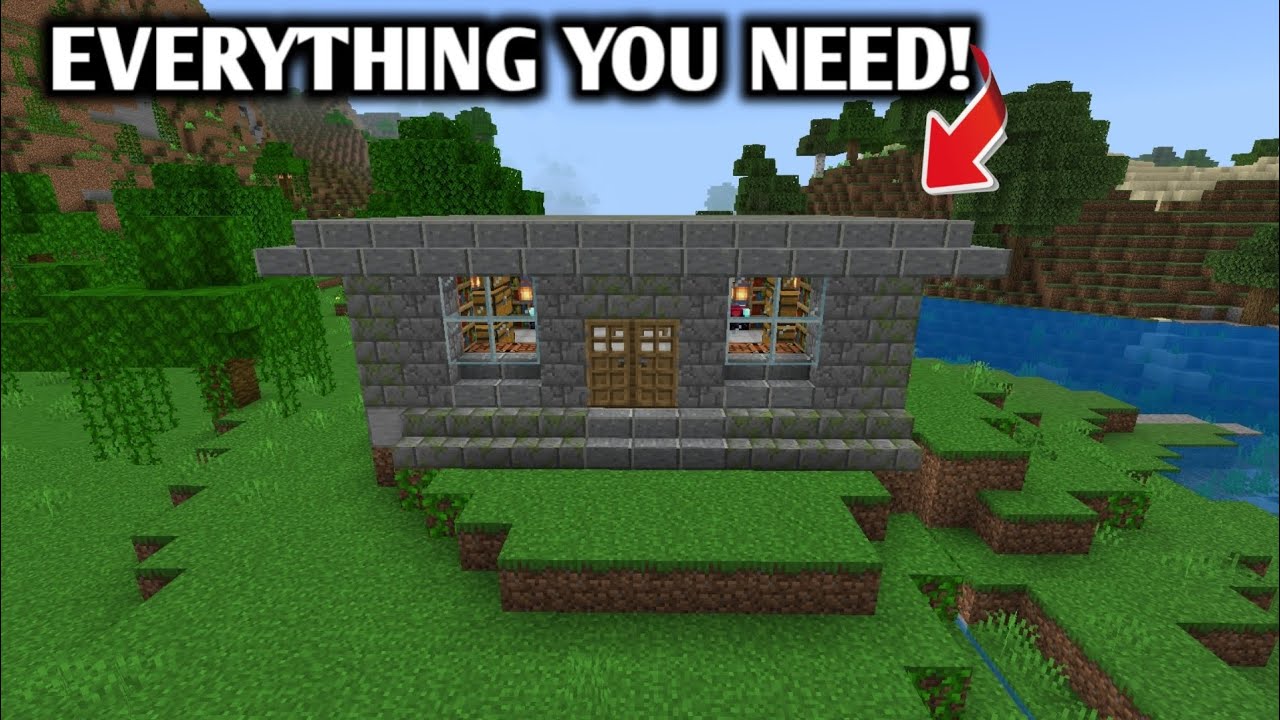 how to make minecraft easy starter house 🏠| minecraft house tutorial 🤫 ...