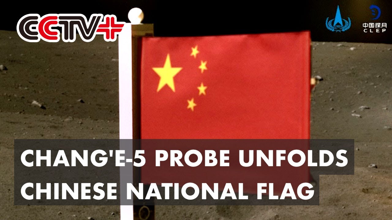 Chang'e-5 Probe Successfully Unfolds Chinese National Flag on Lunar ...