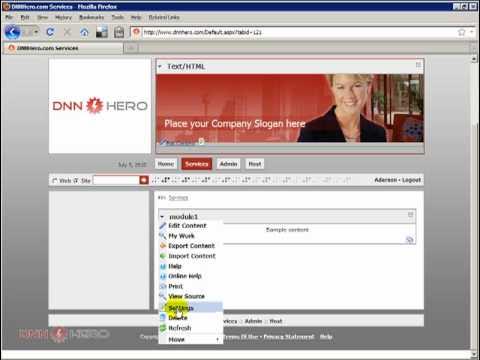 DotNetNuke Tutorial, Basics about Containers - Video #80 - YouTube