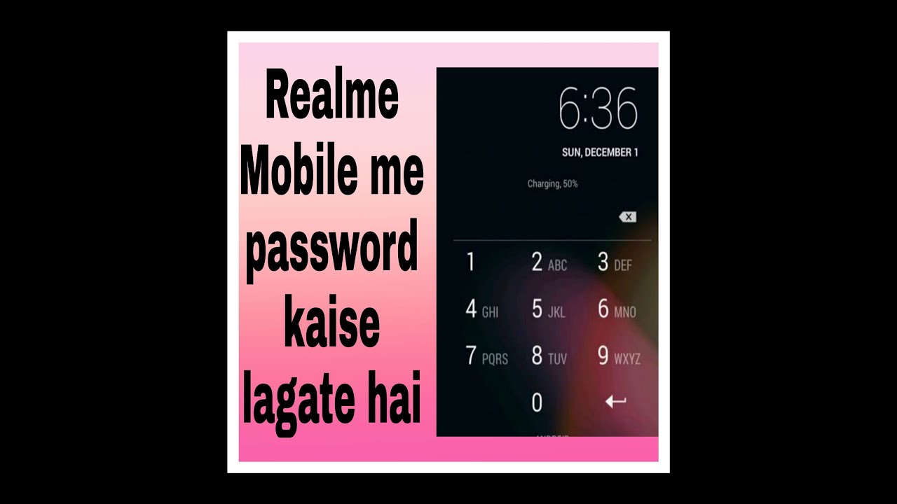 Realme Screen Lock ! How to set Screen Lock Password ! Realme Mobile me ...
