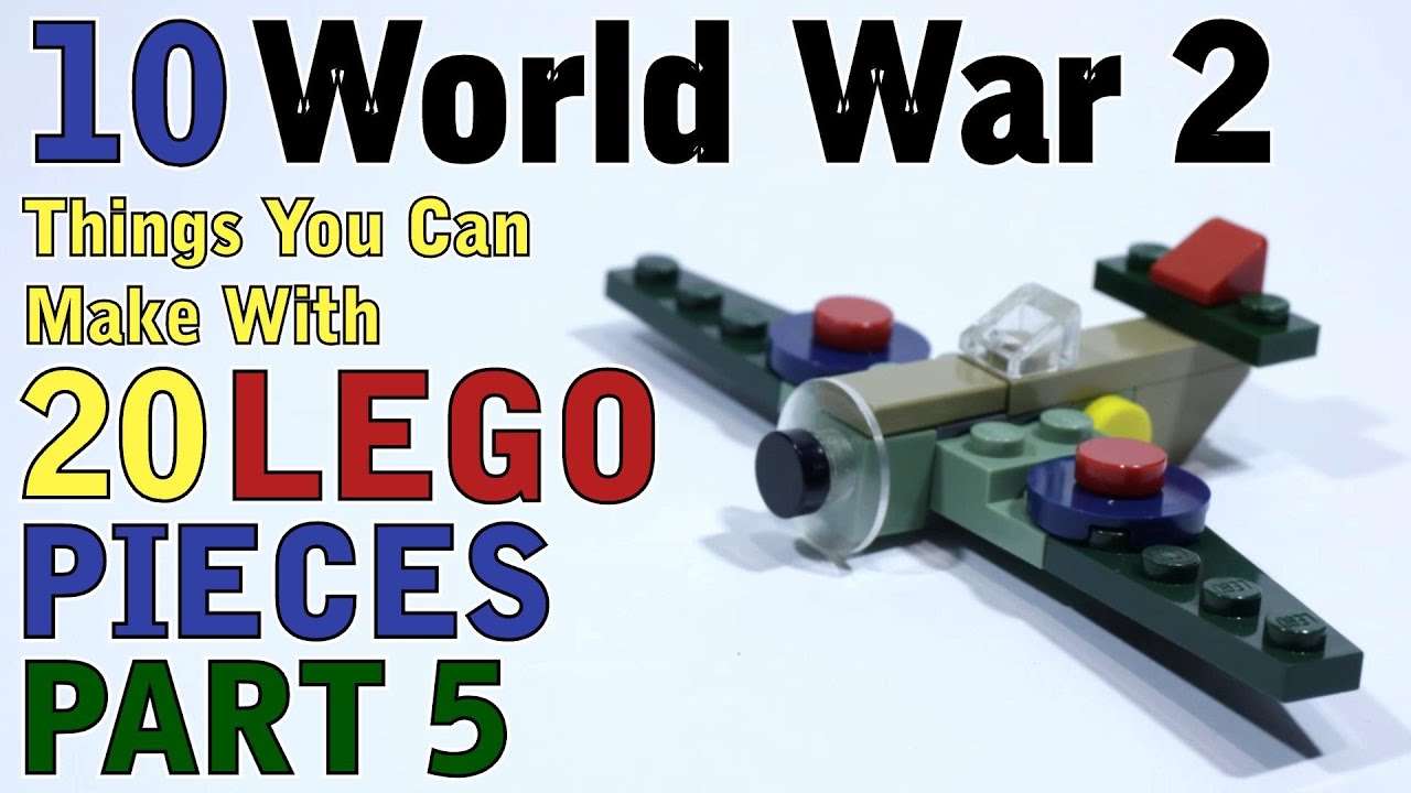 10 World War 2 things you can make with 20 Lego pieces Part 5 - YouTube