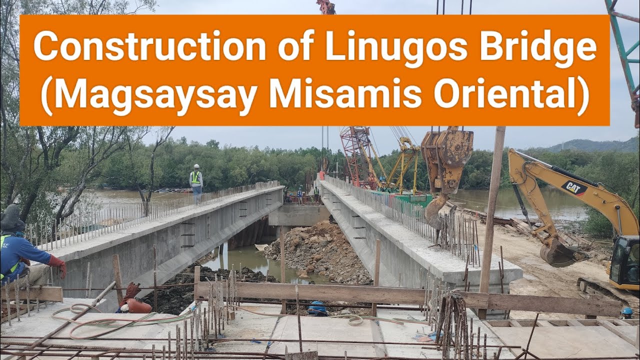 Launching of Linugos Bridge Type VI Girder Magsaysay Misamis Oriental ...