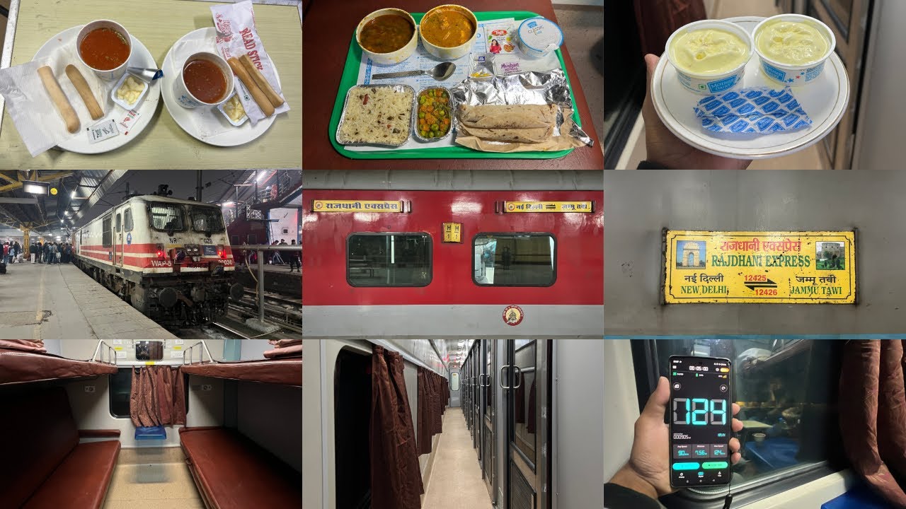 New Delhi To Jammu : Full Journey : First Class AC 12425 New Delhi ...