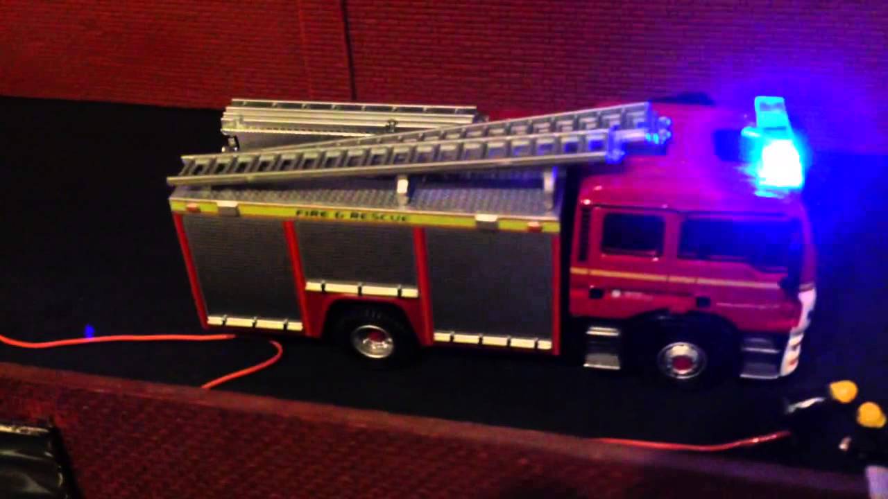 OO gauge MAN fire engine - YouTube