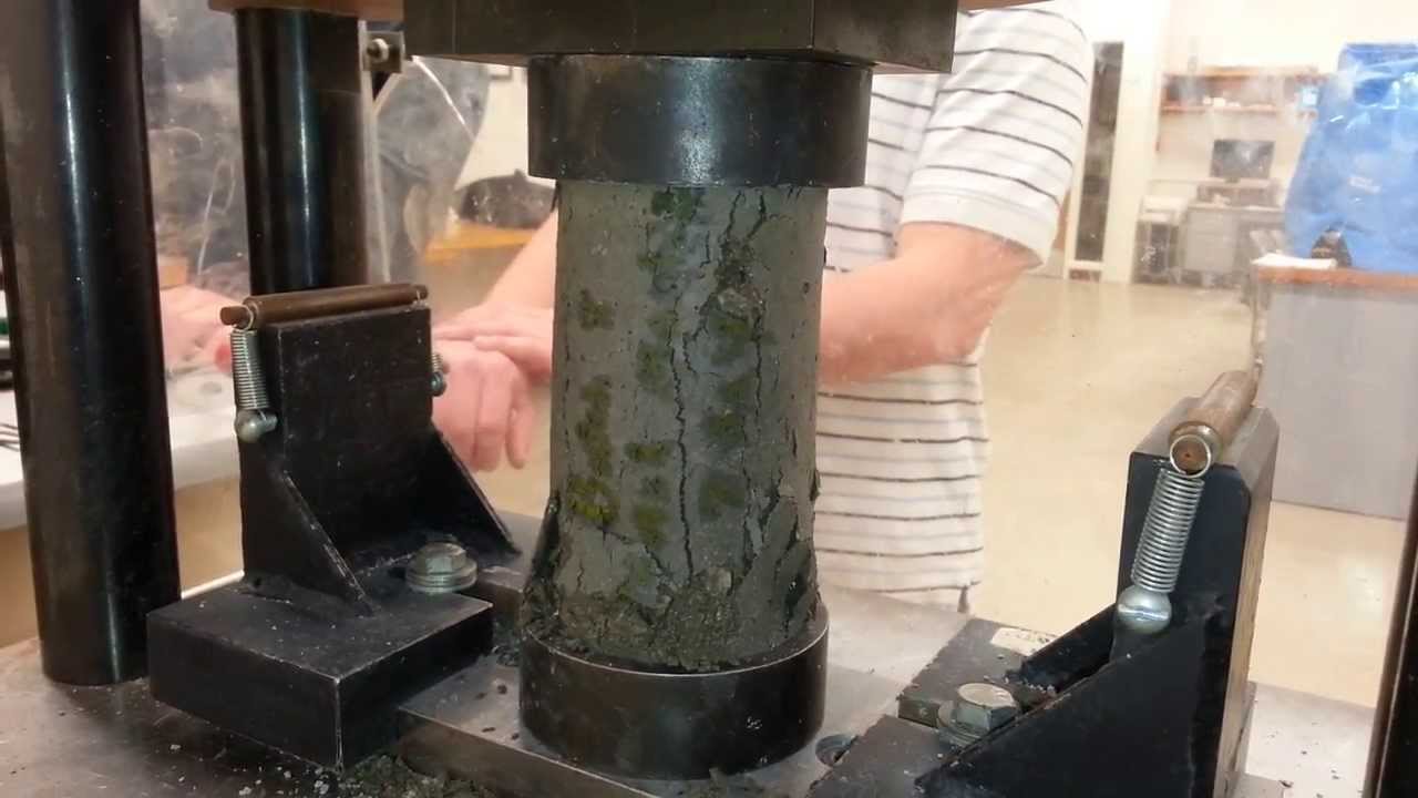 Construction lab - Material testing/Crushing - YouTube