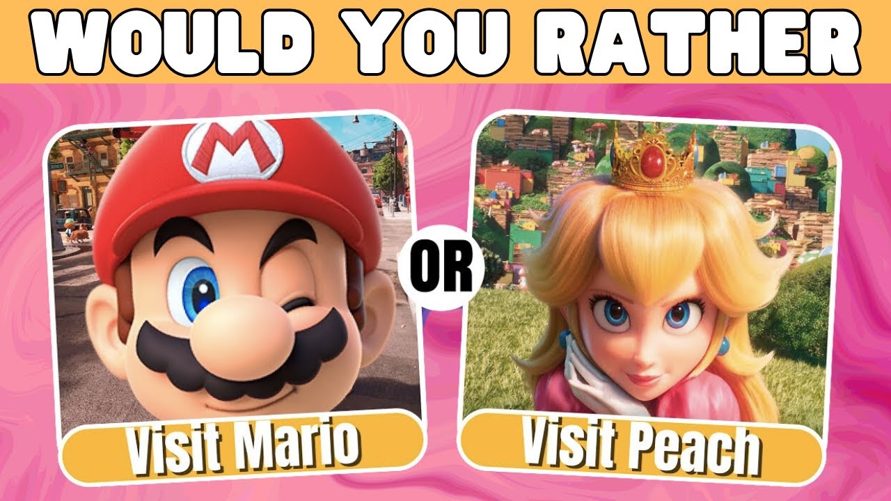Would You Rather - Super Mario Bros Edition! 🍄 - YouTube