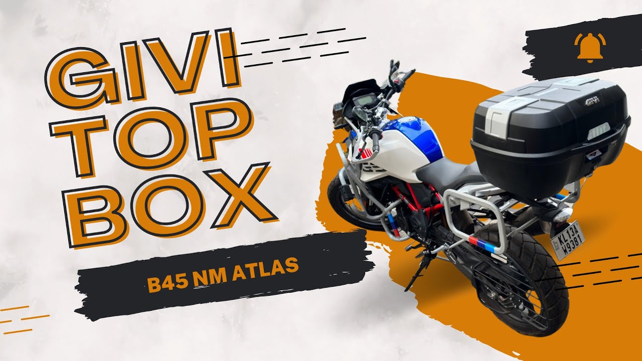 BMW G310 GS | GIVI Top box 45 l Atlas installation | Best Top Box # ...