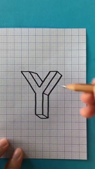 How to draw the letter Y in 3D #drawing #3ddrawingeasy #3ddrawing #art ...
