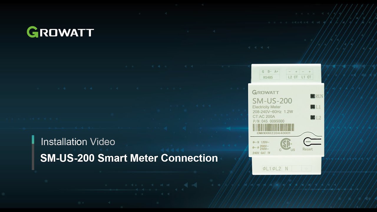 SM-US-200 Smart Meter Connection - YouTube