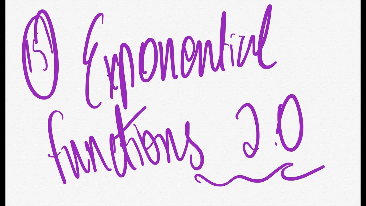 15. Exponential Function example - YouTube