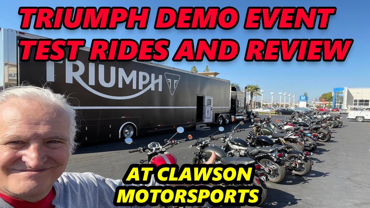 TRIUMPH DEMO EVENT TEST RIDE OF TIGER 900 AND BOBBER BONNEVILLE 1200 ...