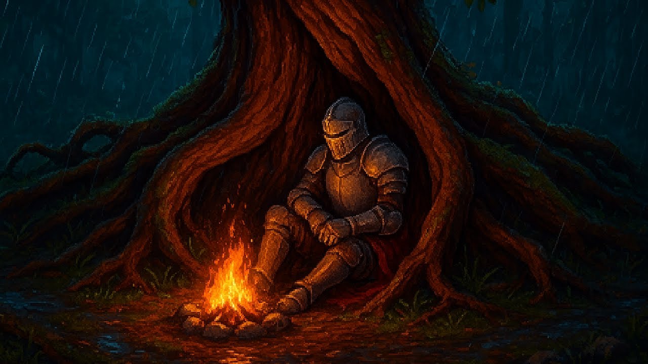 Peace Beneath the Old Tree – Rest with the Knight 🌿 - YouTube