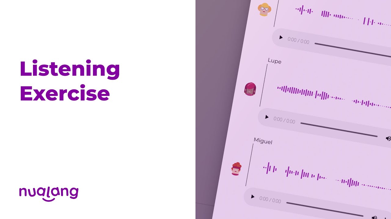 Listening Exercise - Tutorial - YouTube