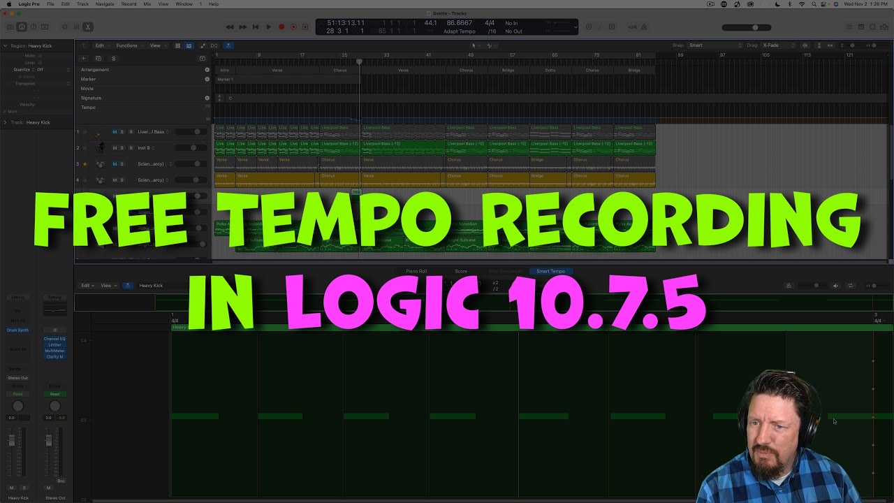Free Tempo Recording | Logic Pro 10.7.5 - YouTube