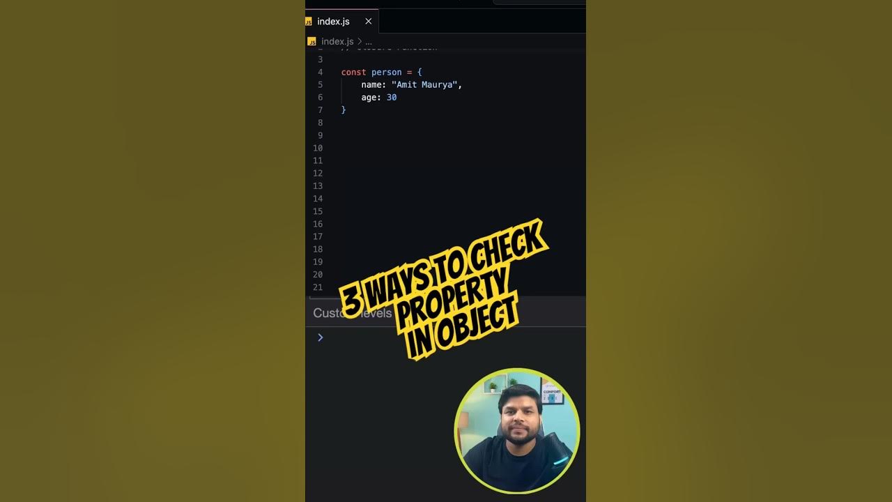 Best Way To Check Property Inside A Object Javascript Codingbuddha Coding Youtube