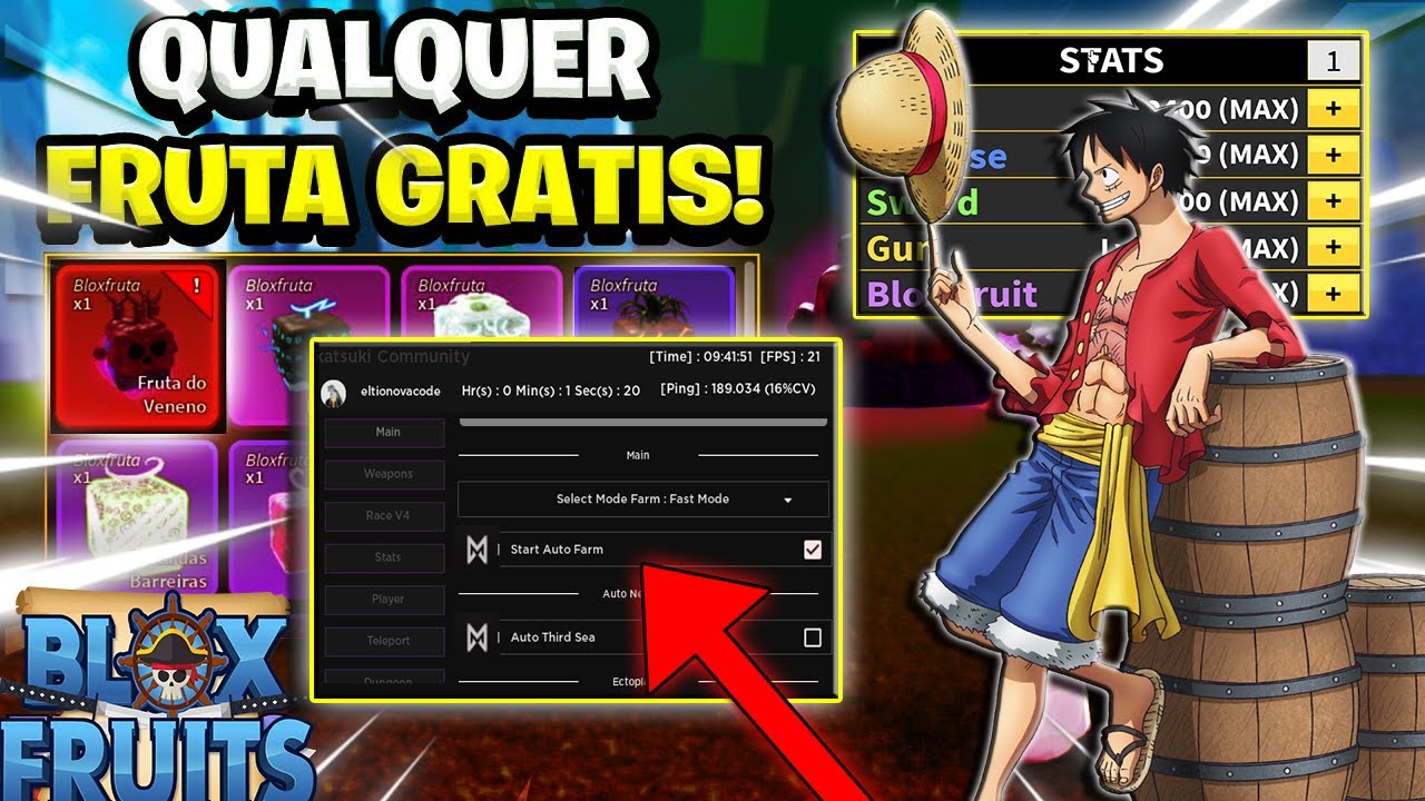 EL MEJOR AUTOFARM PARA BLOX FRUITS (SCRIPT) FRUTAS GRATIS, SUBE TODAS ...