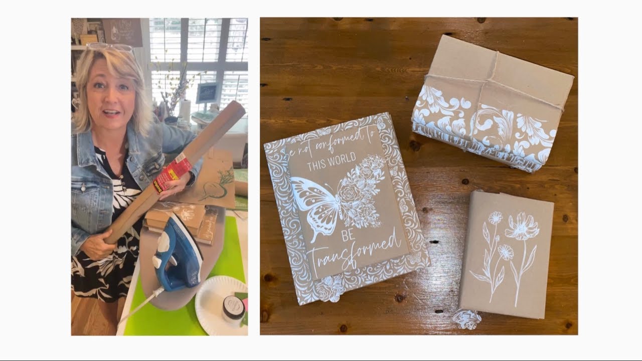 Beautiful Brown Craft Paper Book Cover Art - YouTube