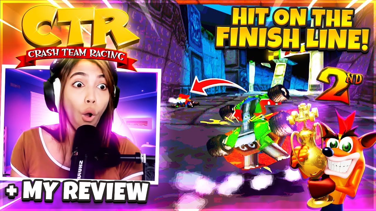 Playing Crash Team Racing For The FIRST TIME! | Gamer Girl Reaction ...