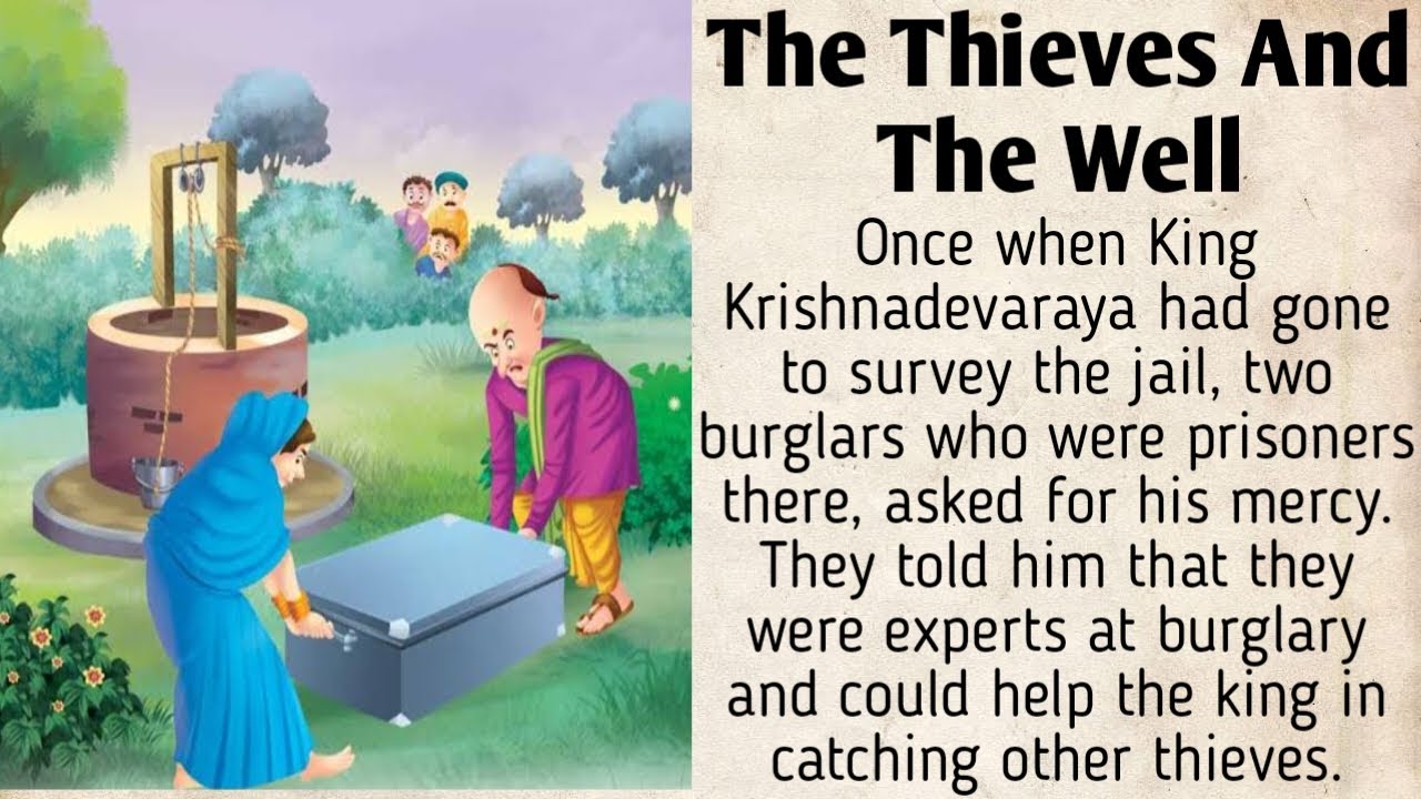 Tenali Rama| the thieves and the well|The foolish thieves|Moral story ...