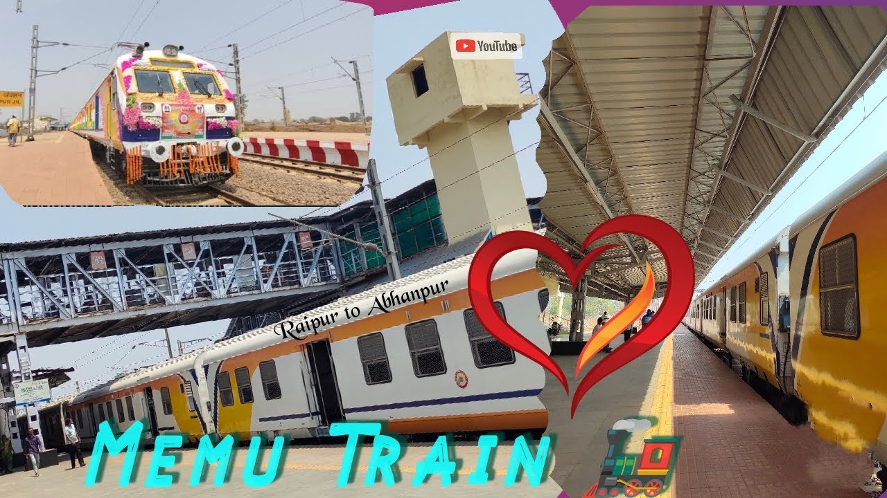 Raipur to Abhanpur first Memu train 🚂 - YouTube