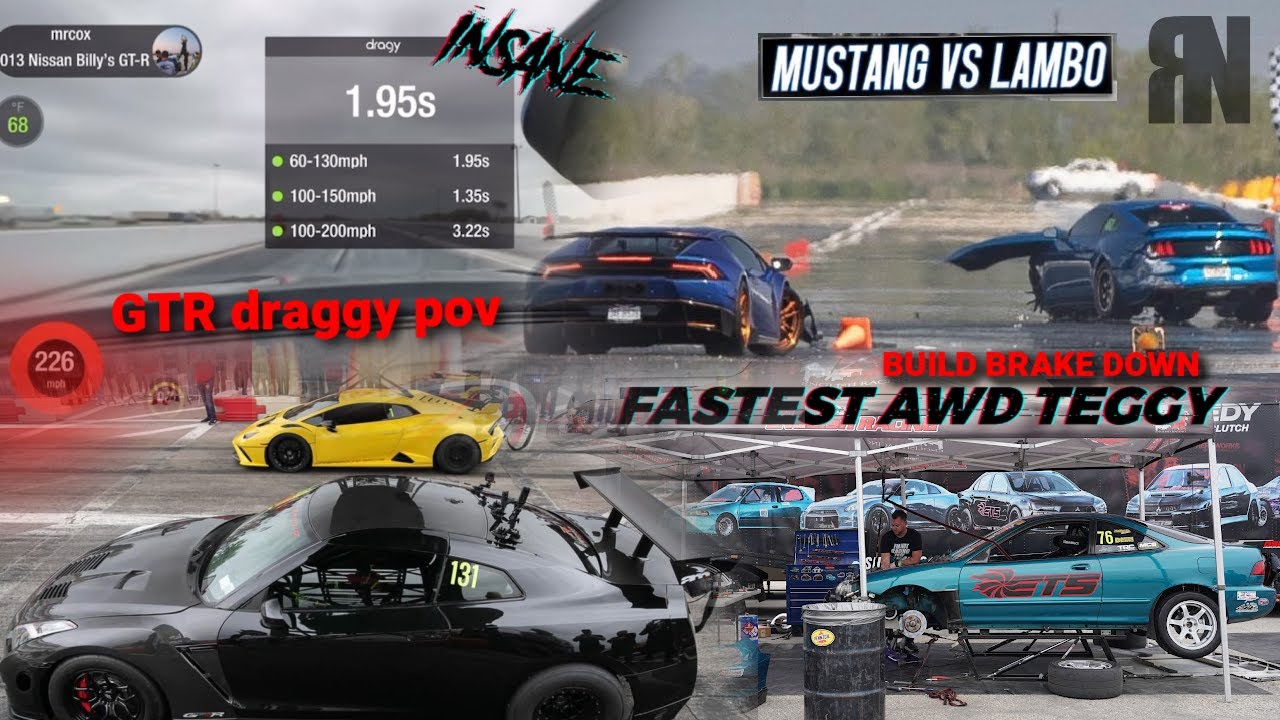 WORLDS FASTEST GTR POV DRAGGY 100-200 3s 3500 HP 🤯 BUILD BREAKDOWN OF ...