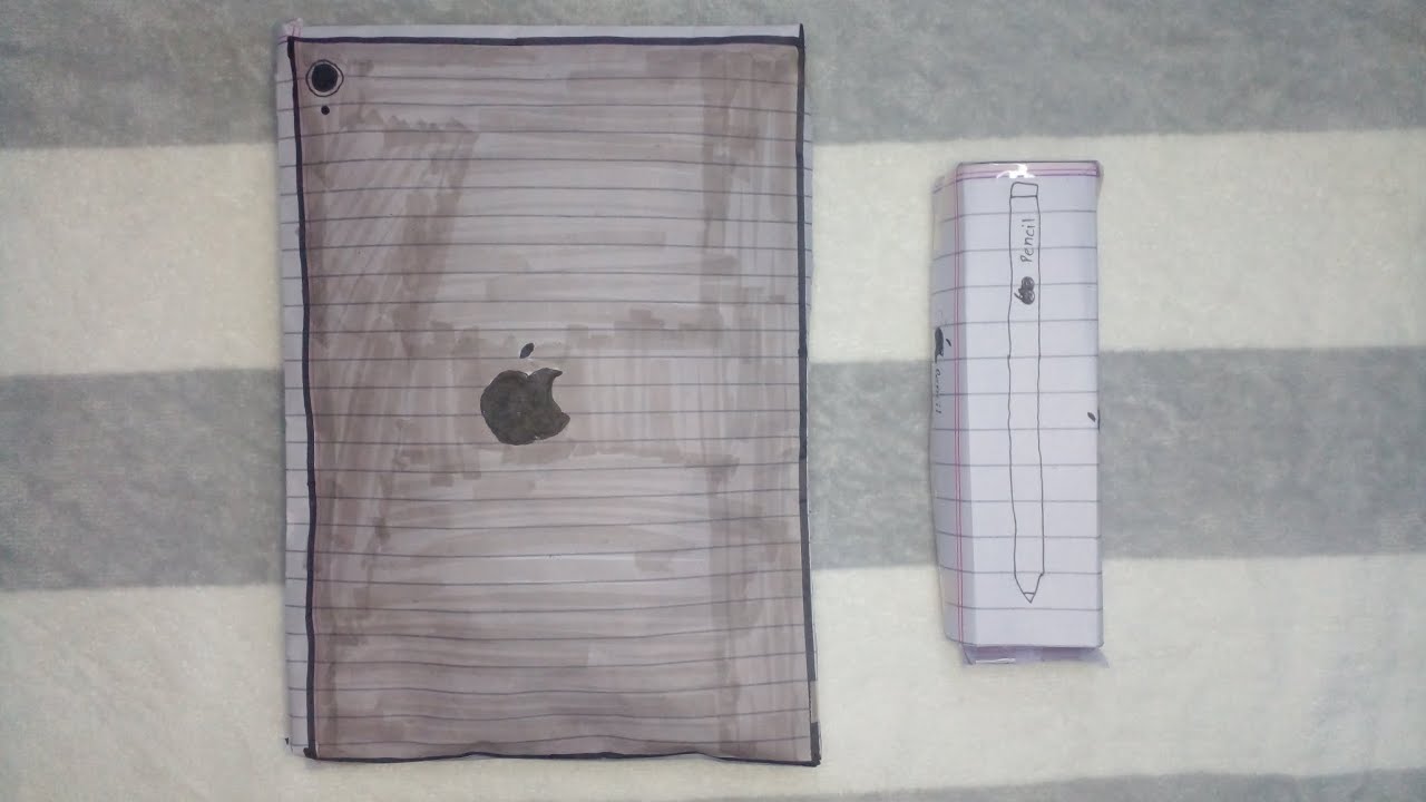 paper ipad || paper apple pencil | ASMR unboxing - YouTube