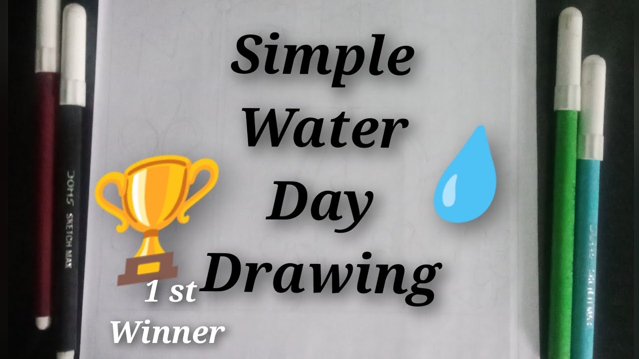 Water is Life but learn to draw| how to draw Save water Save life ...
