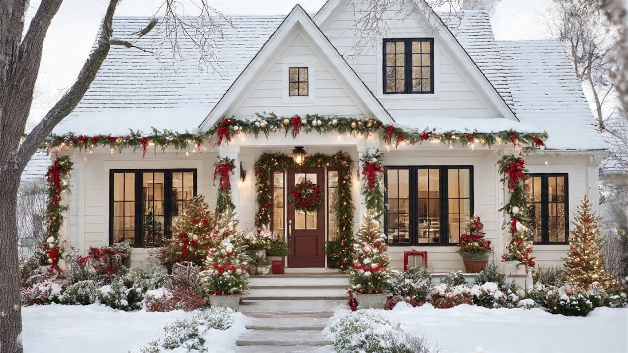 Step Inside This Gorgeous Christmas Cottage | Magical Cozy Holiday Home ...